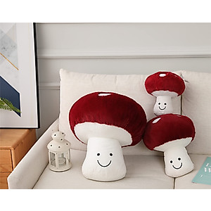 Fun Sunma Lovely Mushroom Cotton Pillow Stuffed Plush Mushroom Pillow (8 inches)