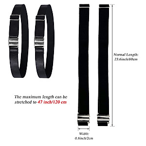 Leoparts Thigh Garter Belt for Thigh High Socks, Adjustable High Elastic Fastening Garter Belt with Buckle