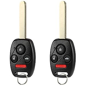Key Fob fits Honda Accord/Pilot 2008 2009 2010 2011 2012 2013 2014 2015 (KR55WK49308), Set of 2