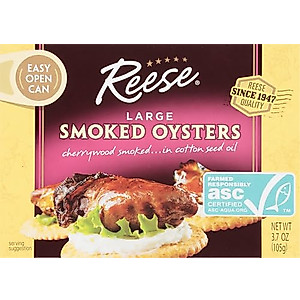 Reese Large Smoked Oysters - 3.7 oz