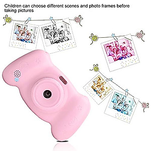 01 02 015 Kids Camera Toys, Kids Camera Portable for Birthday Gift(Pink)
