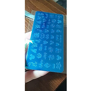 Cartoon Nail Stamping Plate Reusable Nail Art Princess Nail Decal kit DIY Manicure Tools (6)