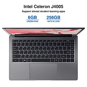 Coolby 2023 Windows 11 Laptop Computer, 14.1 inch Notebook PC with Intel J4005 Processor, 6GB DDR4 RAM / 256GB SSD, HD Display, WiFi, BT, Long -Lasting Battery for School, Business