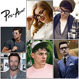 Pro Acme Non-prescription Glasses Frame Clear Lens Eyeglasses (Matte Black)