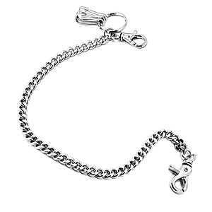Keychain Heavy Duty Wallet Chain 23 Inch Pocket Key Chain with Lobster Clasp and Keyrings for Keys and Wallets