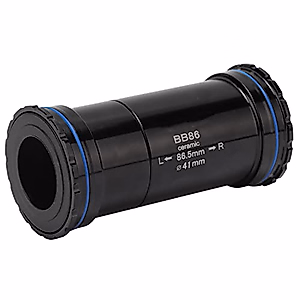 Demeras Bike Bottom Bracket, Stable No Noise Road Bike Bottom Bracket Aluminum Alloy Body Butyronitrile Sealed Loop Waterproof for Maintenance