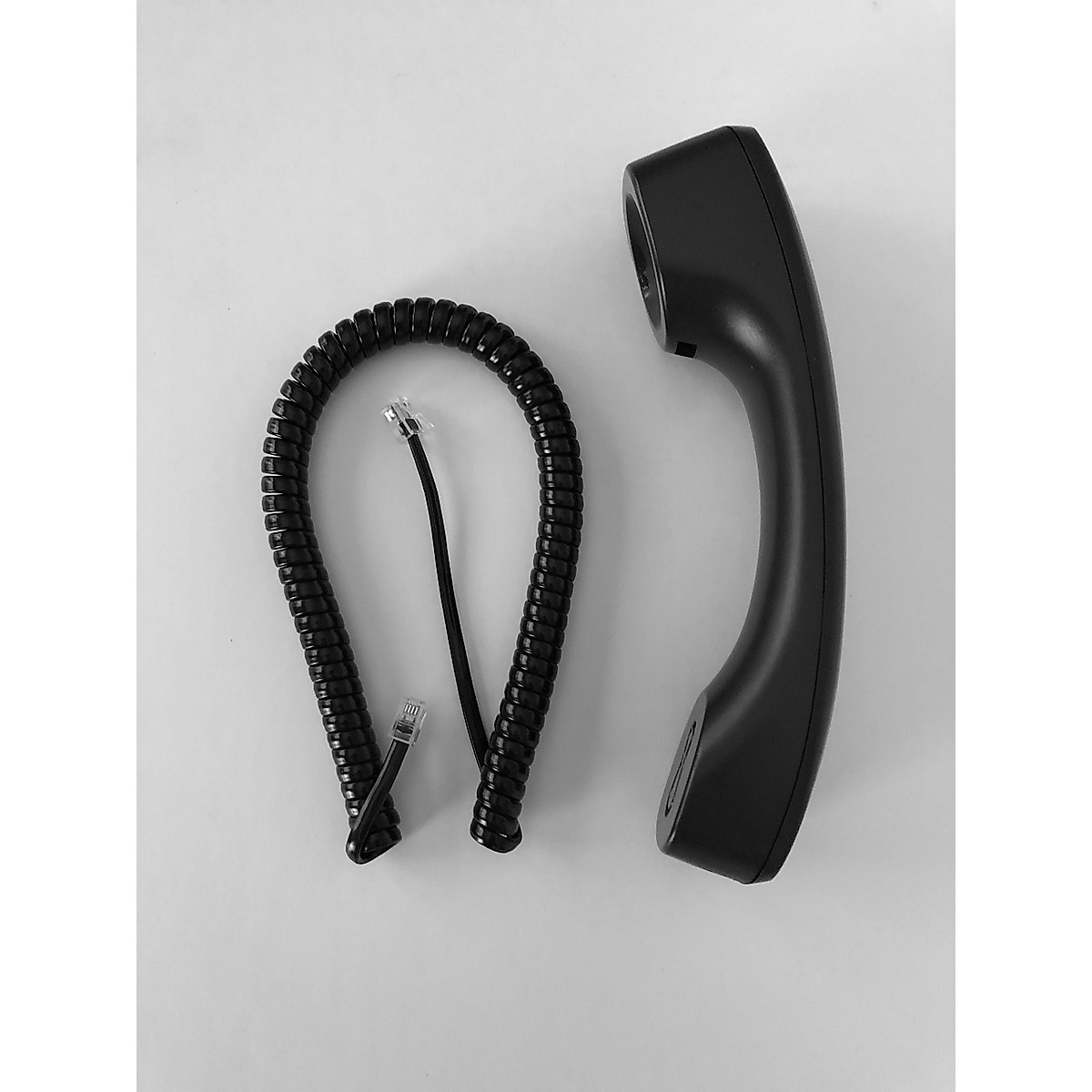 The VoIP Lounge Replacement Black Handset with Curly Cord for NEC Univerge DT300 DTL/ITL Series Phone 2E 6DE 12D 24D 32D 8LD SL2100 (Not Compatible with All NEC Phones - See Below)