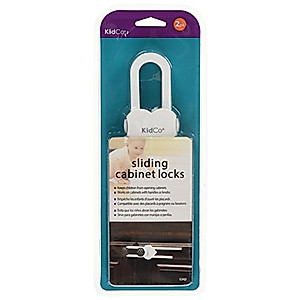 KidCo Sliding Cabinet Locks - 2/pkg (White)