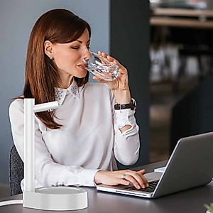 BABORUI Desktop Water Dispenser, 7 Quantitative Levels Electric Bedside Water Dispenser for 5 Gallon Bottle & Universal Bottle, Automatic Off Water Jug Dispenser with Jug Cap for Home, Office, Outdoor