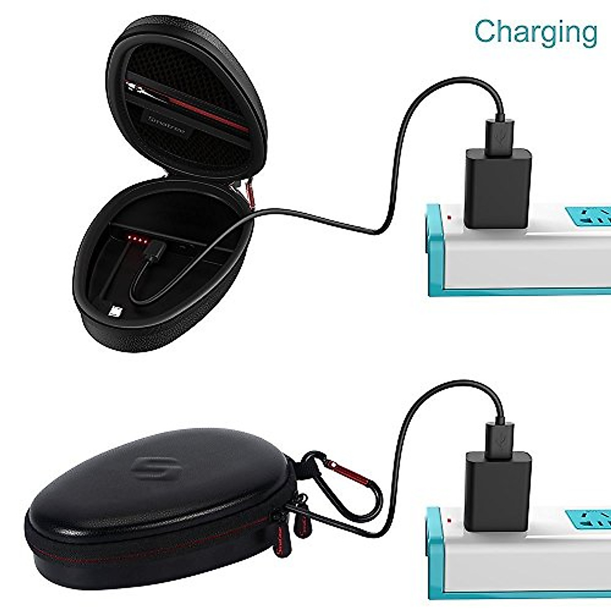 Smatree Charging Case Compatible for Powerbeats 2, Powerbeats 3, Bose Soundsport, Sony WI-C300 Headphones - Hard Shell Storage Travel Bag