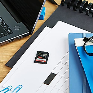 SanDisk 128GB Extreme PRO SDXC UHS-I Card - C10, U3, V30, 4K UHD, SD Card - SDSDXXY-128G-GN4IN