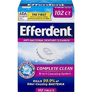 Efferdent Denture Cleaner, 90 ct