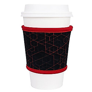 Coffee Cup Sleeves – Premium Neoprene Insulated Reusable Coffee & Tea Cup Sleeves – Best for 12oz-24oz Cups at Starbucks, McDonalds, Peets, Caribou Coffee (Assorted Patterns, 5 Pack)