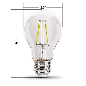 Feit Electric A19 (A19/TP/LED) Purple Filament LED 25W, A19 2.38" D x 4.44" H