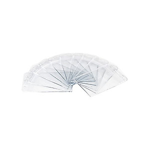 12PCS Transparent Extra Large 6x4" Badge Holders for Passport ID ,Cash,Plane Ticket, Receipts,Credit Card, etc