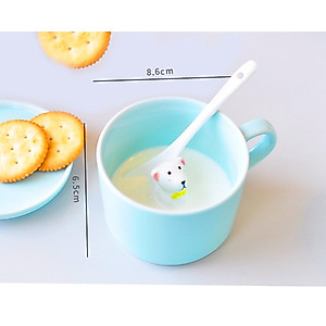 ZaH 3D Mug Animal Inside Cup Cartoon Ceramics Figurine Teacup for Boys Girls Kids Women Men Coffee Mug (8 oz Panda)