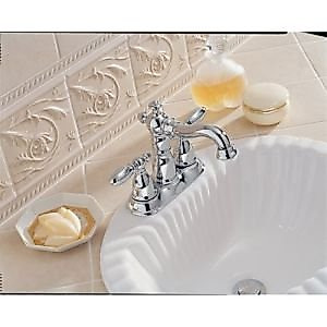 Delta Faucet Victorian Bronze Bathroom Faucet, Centerset Bathroom Faucet, Diamond Seal Technology, Metal Drain Assembly, Venetian Bronze 2555-RBMPU-DST