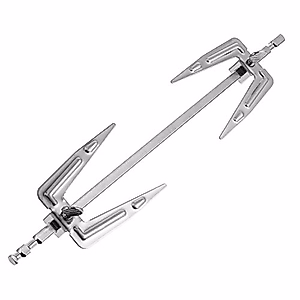 Angoily Rotisserie Meat Forks Air Fryer Fork Grill Spit Rod Stainless Steel Roast Chicken Fish Forks for Home Picnic BBQ Camping(NO screws)