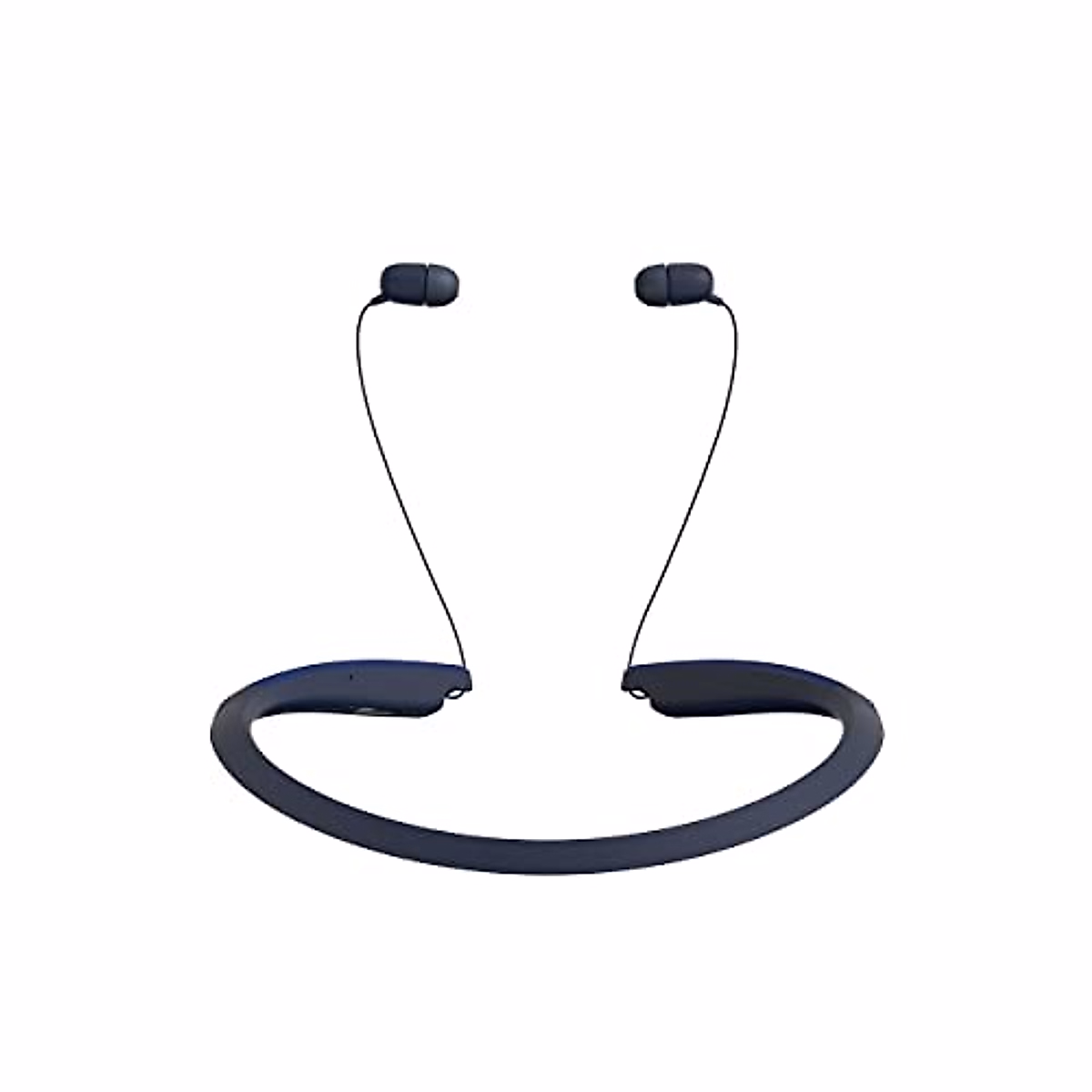 LG Tone Flex Wireless Bluetooth Stereo Neckband Earbuds HBS-XL7-32-Bit Hi-Fi DAC, Meridian Audio,Google Assistant (Wall & Car Charger- Navy Blue)