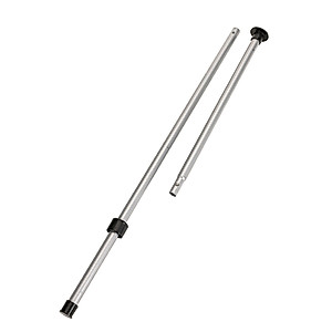 Household Essentials 2197-1 Floor to Ceiling Adjustable 6-Tier Revolving Shoe Rack with Basket - Silver