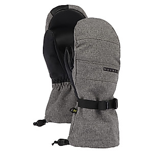 Burton Mens' Profile Ski & Snowboard Winter Mittens (Gray Heather, Small)