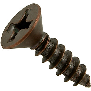 Hard-to-Find Fastener 014973125387 Phillips Flat Decorative Screws, 6 x 1/2, Piece-40