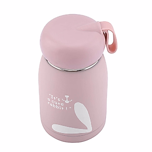 Mini Water Bottle Bottle, Stainless Steel Cup Vacuum Cup, for Travel for Picnic(pink)