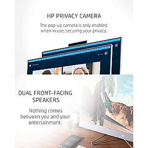 HP 2021 27 Pavilion All-in-One PC, 27" Full HD IPS Touchscreen, 11th Gen Intel i7-1165G7 Processor, 32 GB RAM, 1 TB PCIe SSD, WiFi, Webcam, Wireless Mouse and Keyboard, Win10 (Latest Model)