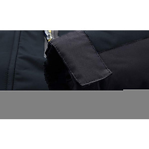 Spmor Men's Outdoor Sports Hooded Windproof Jacket Waterproof Rain Coat Black XX-Large