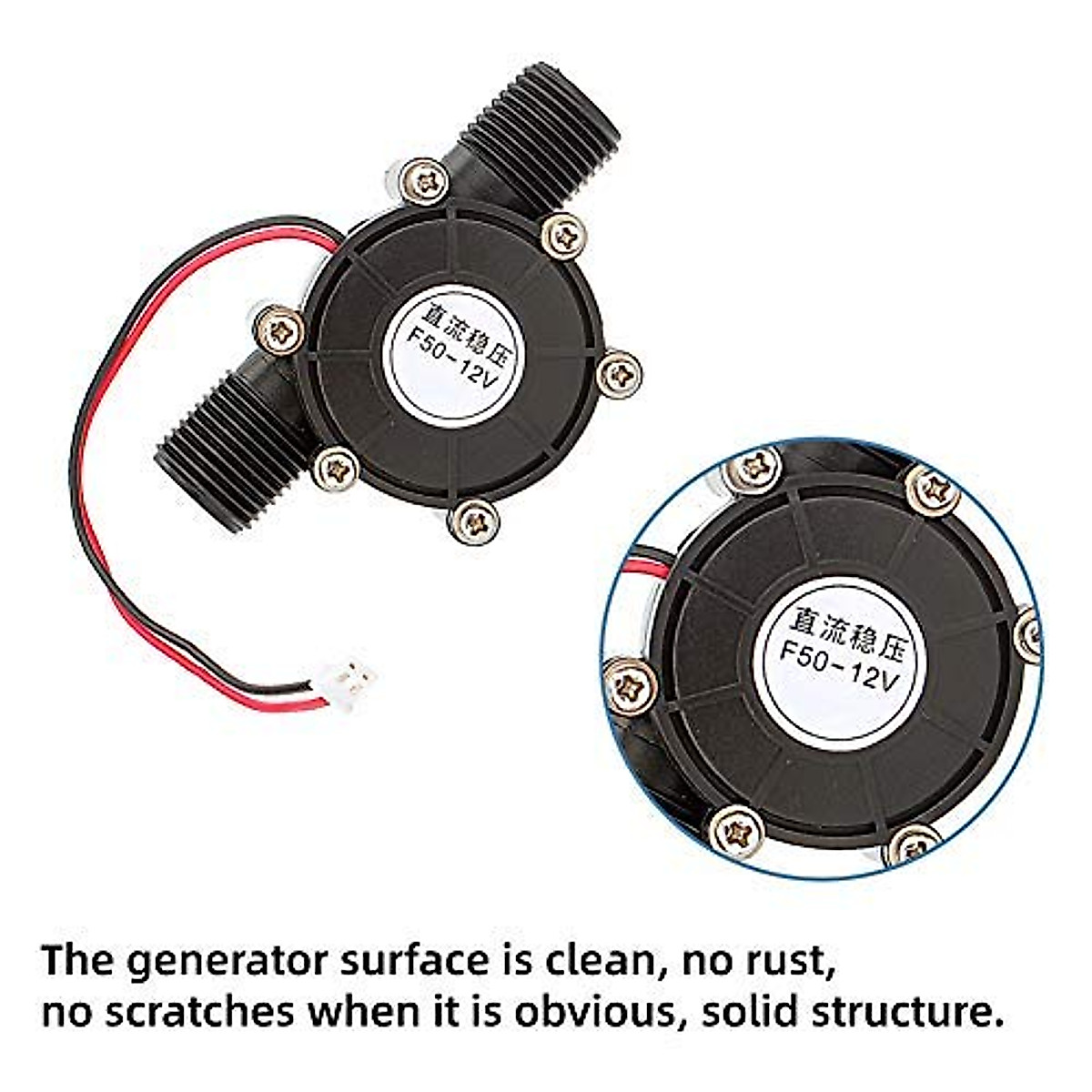 Yosoo DC Water Turbine Generator Water 12V DC 10W Micro-Hydro Water Charging Tool