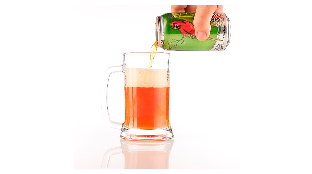 Burns Glass 22 Oz Classic German Stein Beer Pint Glasses