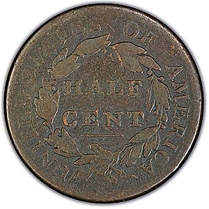 1793-1857 US Half Cent