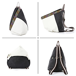 MAZEXY Heavey Duty Women Backpack Canvas Shoulder Bag Anti-theft Rucksack Fashion Backpack