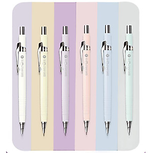COLNK Mechanical Pencil Set, 6PCS Pastel Art Mechanical Pencils for Drawing& Sketching, Cute 0.5mm Pencils Mechanical for Girls Women Students