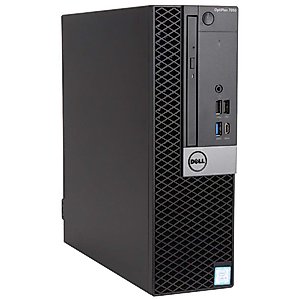 Dell Optiplex 7050 Small Form Desktop, Intel Quad Core i7 6700 3.4Ghz, 16GB DDR4, 256GB SSD Hard Drive, USB Type C, DVD-RW, HDMI, Windows 10 Pro (Renewed)