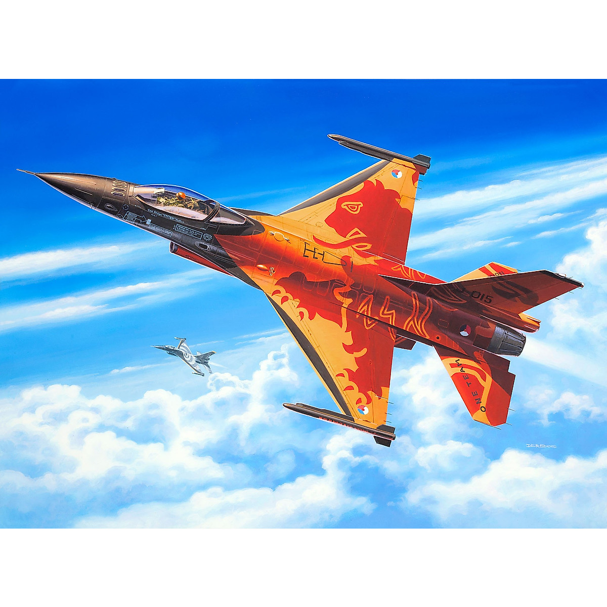 Revell Germany Lockheed Martin F-16 MLU Solo Display Plastic Model Kit (1/72 Scale)