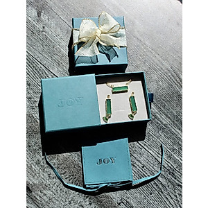 Peach Plié Titania Necklace Green Onyx