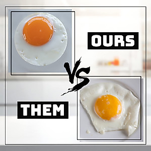 Large 3.5" Nonstick Egg Rings Set of 4, Round Crumpet Ring Mold Shaper for English Muffins Pancake Cooking Griddle - Portable Grill Accessories for Camping Indoor Breakfast Sandwich Burger