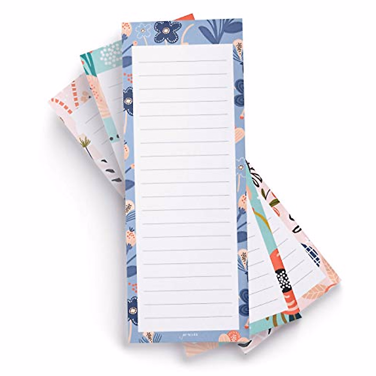Jot & Mark Shopping List Pads Floral Print | Elegant Notepads for Groceries and To-Do Lists (Set of 3)