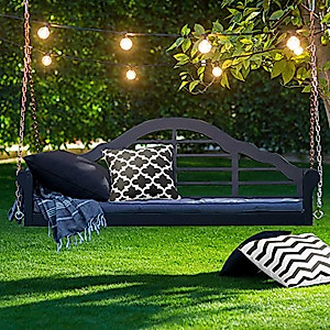 Top Finel 100% Durable Canvas Square Decorative Throw Pillows Cushion Covers Pillowcases for Sofa,Set of 6,18×18 Inch-Black