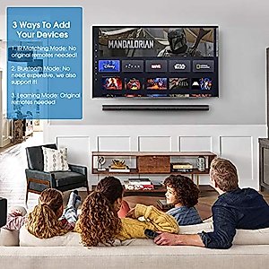 U1 Universal Remote with Mobile APP, Sofabaton All-in-One Universal Remote Control (for up to 15 Blutooth&IR Devices), Super Easy Set-Up with TV/DVD/Roku/Nvidia Shield Blu-ray Streaming Players etc