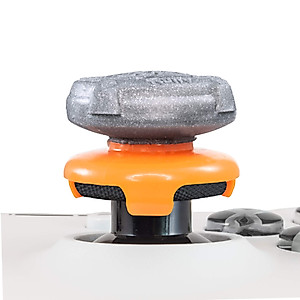 KontrolFreek Call of Duty: Black Ops 4 Grav Slam for Xbox One and Xbox Series X Controller | Performance Thumbsticks | 1 High-Rise Convex, 1 Mid-Rise Convex | Gray/Orange