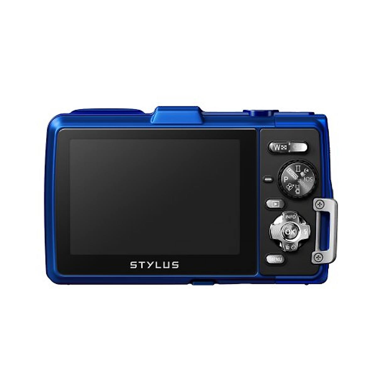 Olympus Stylus TG-830 iHS Digital Camera with 5x Optical Zoom and 3-Inch LCD (Blue) (Old Model)