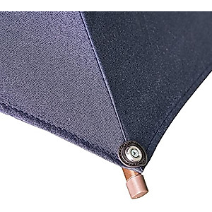 NOWENSOL Patio Umbrella Rectangular Outdoor Table Umbrella with Crank & Push Button Tilt for Terrace, Backyard, Garden, Courtyard, Swimming Pool, Lawn, 6.5x10ft (Navy Blue)