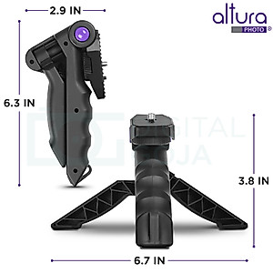 Altura Photo Tripod for DSLR & Mirrorless Cameras - Camera Stabilizer Holder for Canon, Nikon, Sony, Fujifilm, Olympus, Panasonic and More