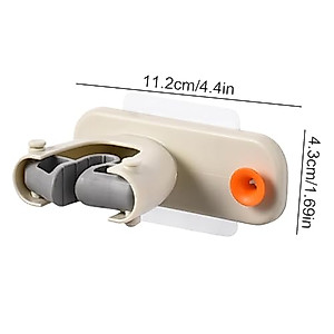 Broom And Mop Holder | Adhesive Garden Tool Organizer Rack | No Drilling Tool Holder for Broom, Mop, Shovel, and Towel Storage Solutions for Home and Garden Organization