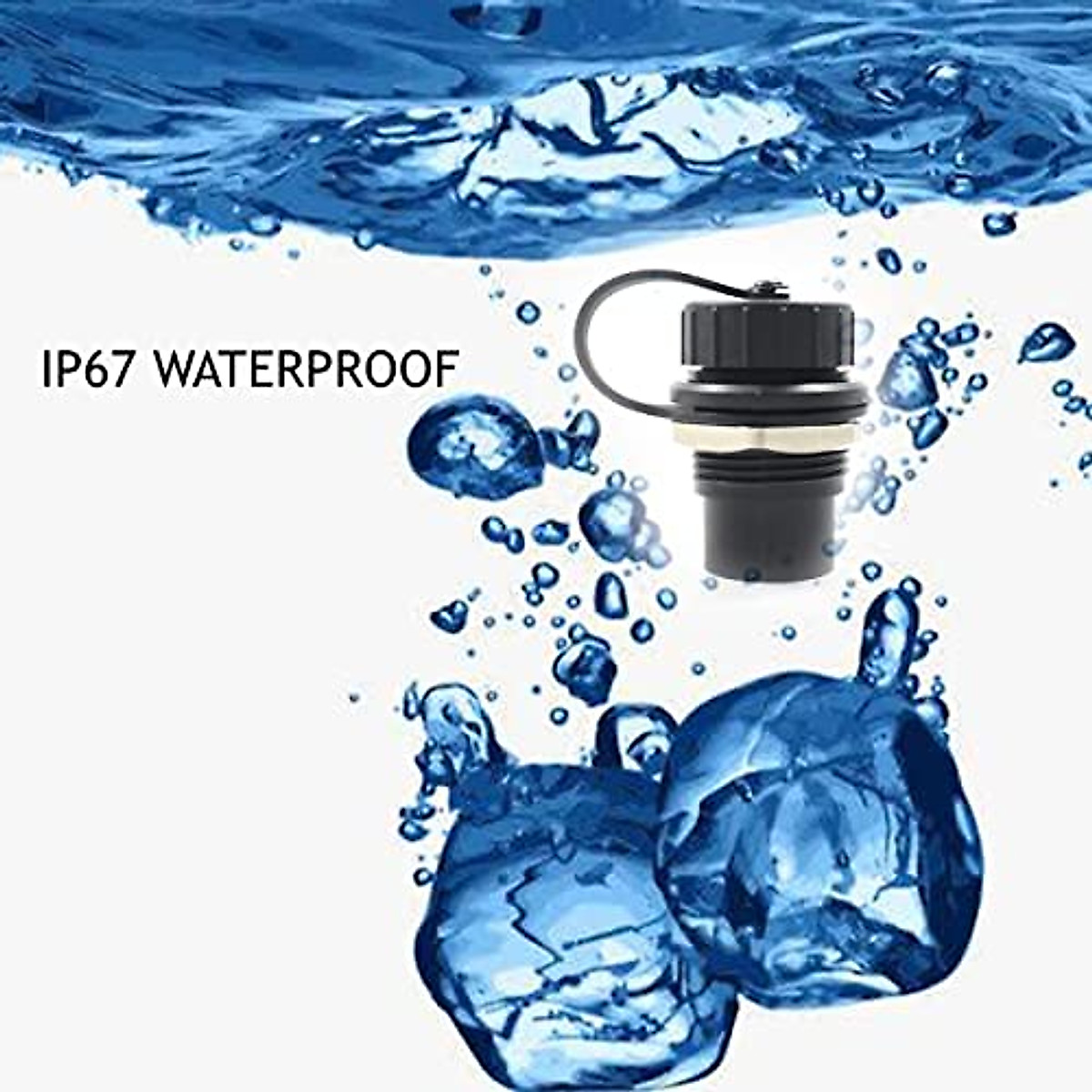 PENGLIN 2PCS Waterproof USB 3.0 Panel Mount Coupler, IP67 USB Pass Through Connector, Female to Female Bulkhead Extension Adapter