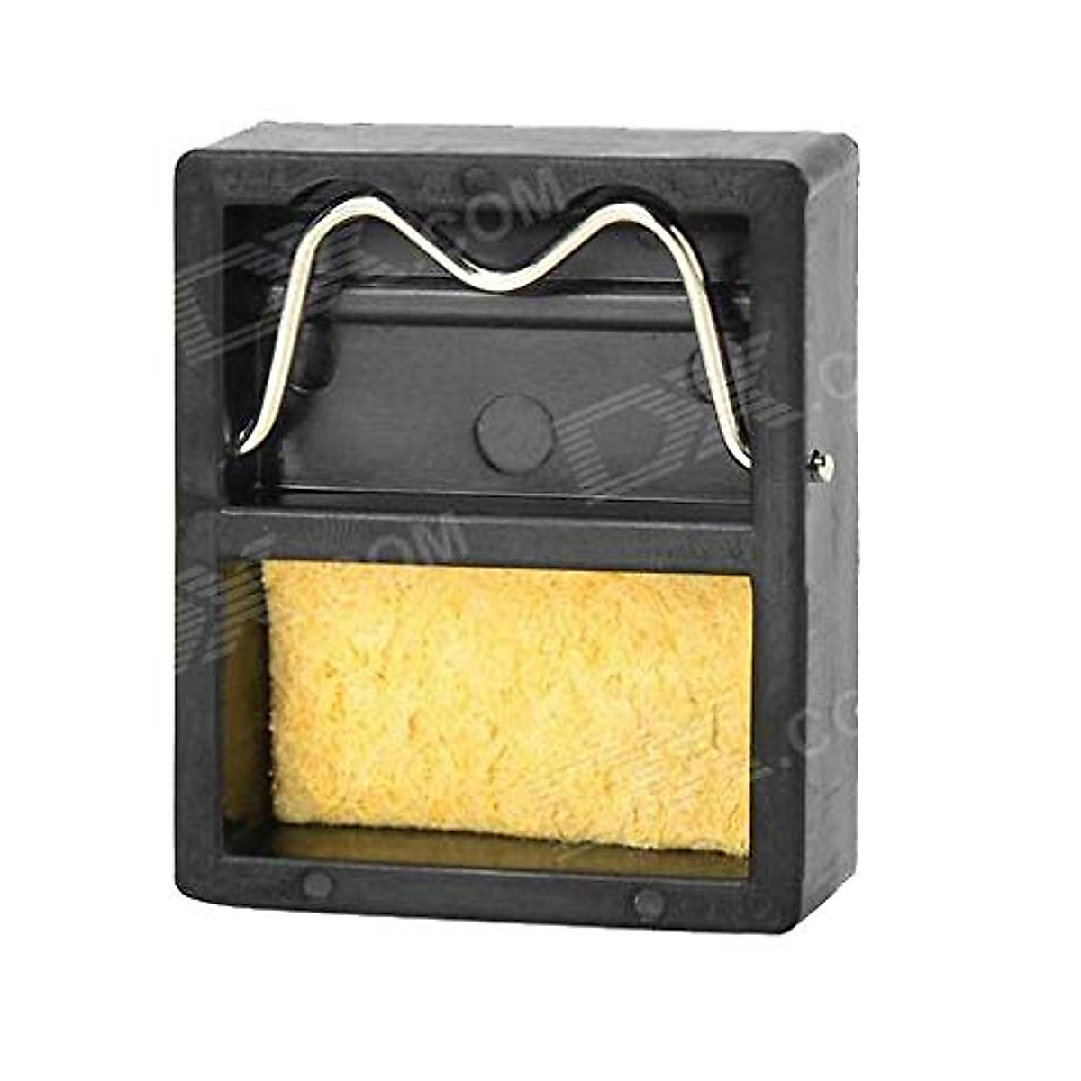 WLXY WL-002 Mini Soldering Iron Stand w/Cleaning Sponge - Black+Yellow