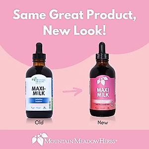 Mountain Meadow Herbs Maxi-Milk - 4 oz - All Natural Liquid Lactation Supplement to Increase Milk Supply for Breastfeeding Moms