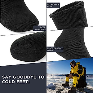 DG Hill Thermal Socks Men - Winter Sock for Cold Weather Warm Socks - Snow Socks Thick Long Thermal Sock for Hunting